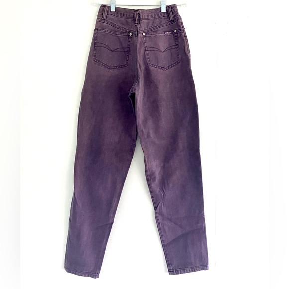 Vintage | Jeans | Vintage 8s Purple Jeanjer High Rise Waist Denim Jeans ...